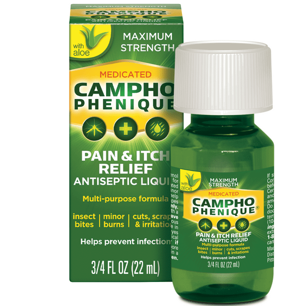Campho Phenique Maximum Strength Antiseptic Liquid, Pain Relief and ...