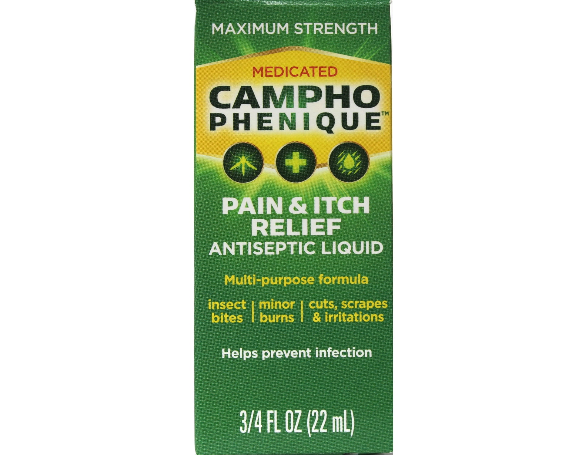 Campho-Phenique Pain Relieving Antiseptic Liquid, 0.75 oz, Soothes ...