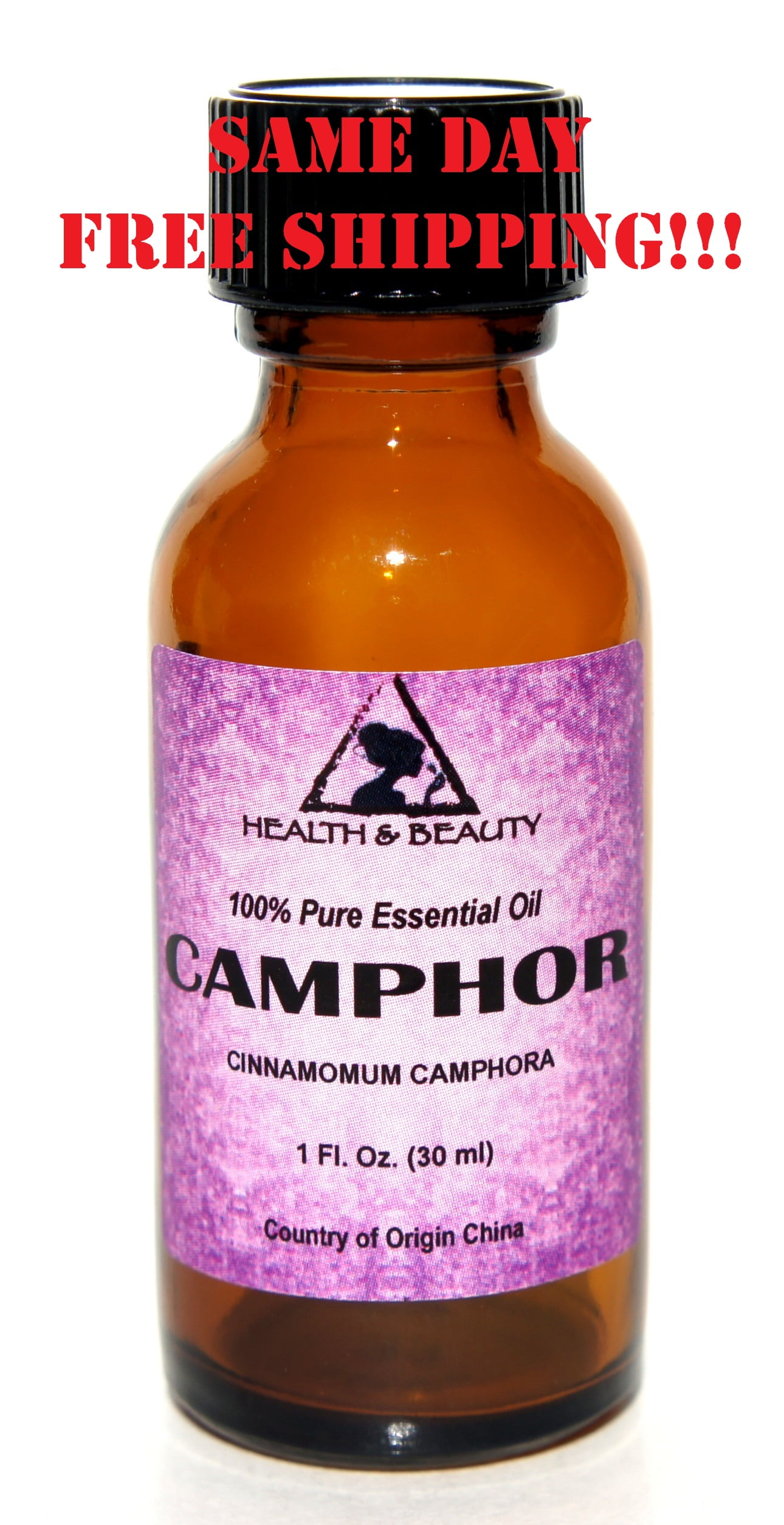 Camphor essential oil aromatherapy 100% pure natural glass bottle 1.0 ...