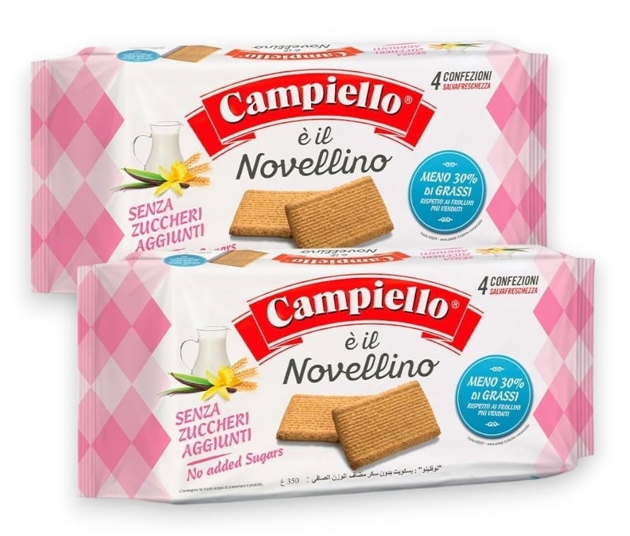Campiello Novellino Light Biscuits for Tea Time- 100% Plant-Based ...