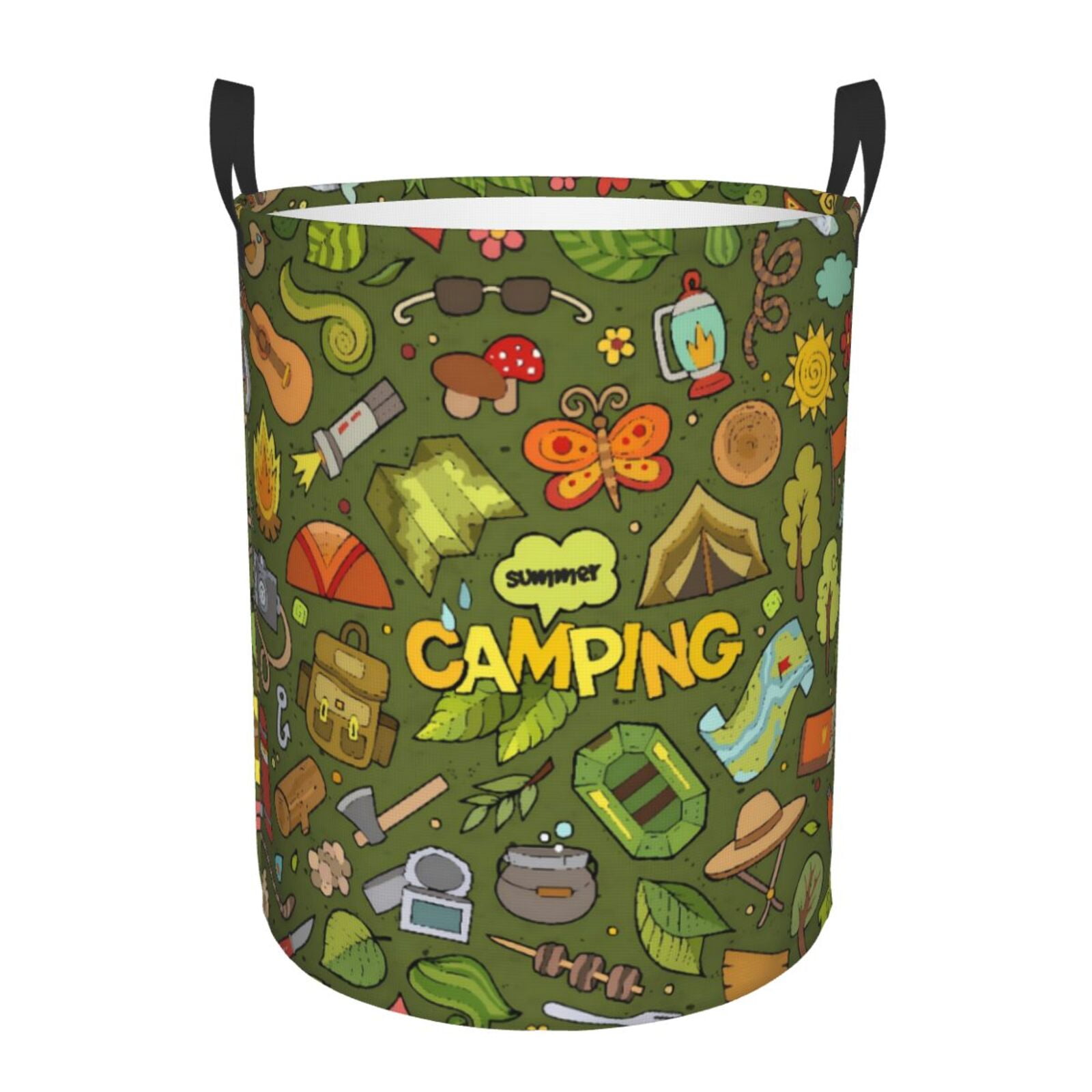 Camping 1 Laundry Basket with Handles - Freestanding Laundry Hamper ...
