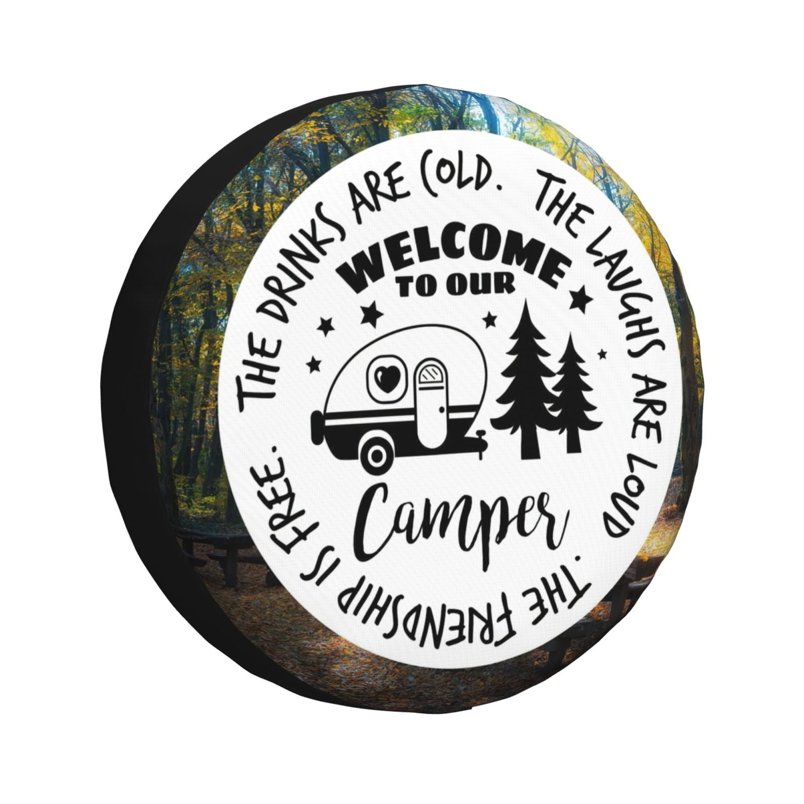 Camping-2 Tire Cover 17" Wheel Protectors Tyre Covers Weatherproof ...