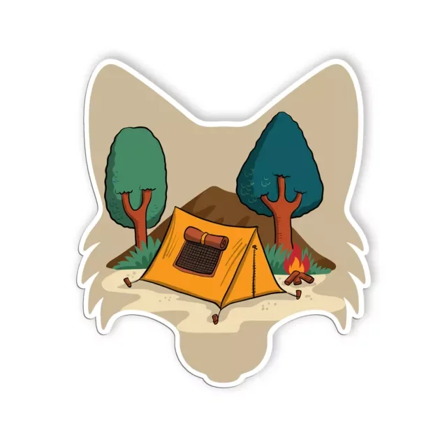 Camping Adventure Sticker Camper Outdoor Stickers Sticker Phone Decal ...