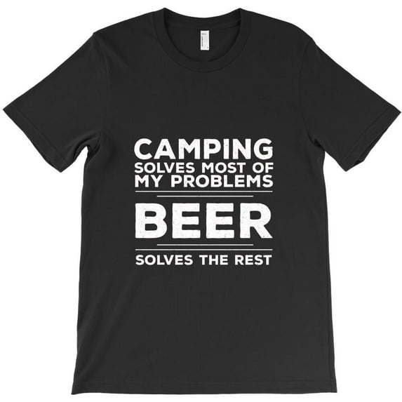 Camping And Beer Funny Drinking Outdoor Humor Graphic Novelty H31958 T ...