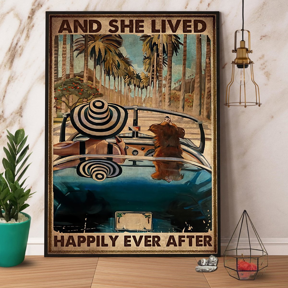 Camping And She Lived Happily Ever After Paper Poster No Frame Matte ...