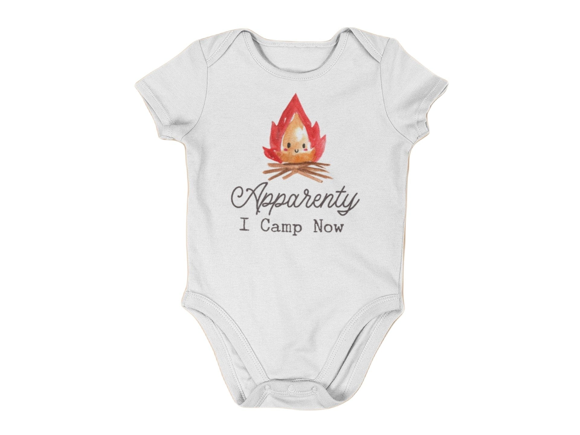 Camping Apparently - Baby Boy Girl Clothes Infant Bodysuit Funny Cute Newborn - Walmart.com