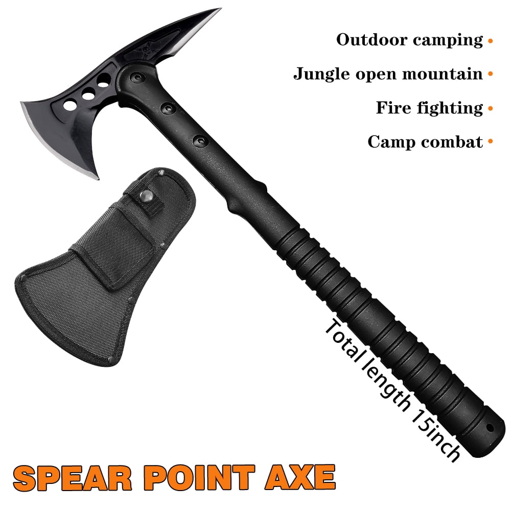 Camping Axe,DFITO Survival Hatchet with Sheath Multi Tools Kit Hatchet ...
