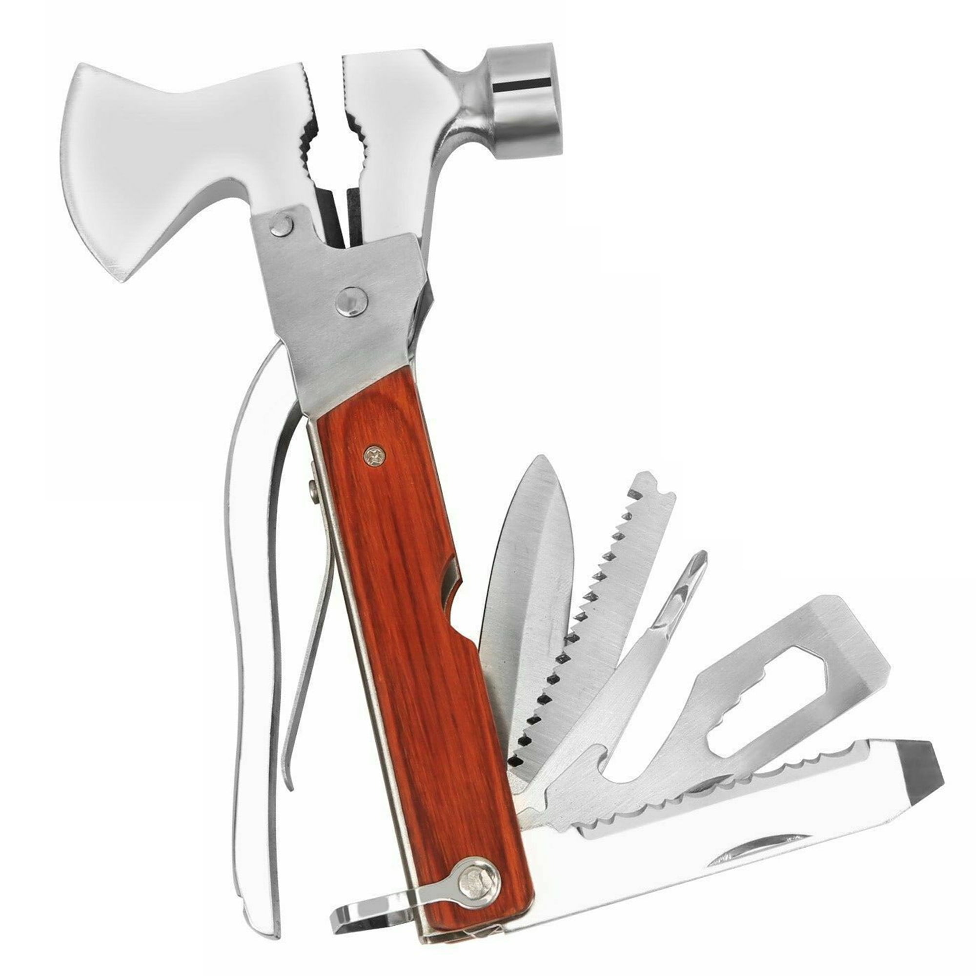 Camping Axe Multitool Survival Gear Multi-Tool Hammer Travelling Hiking ...