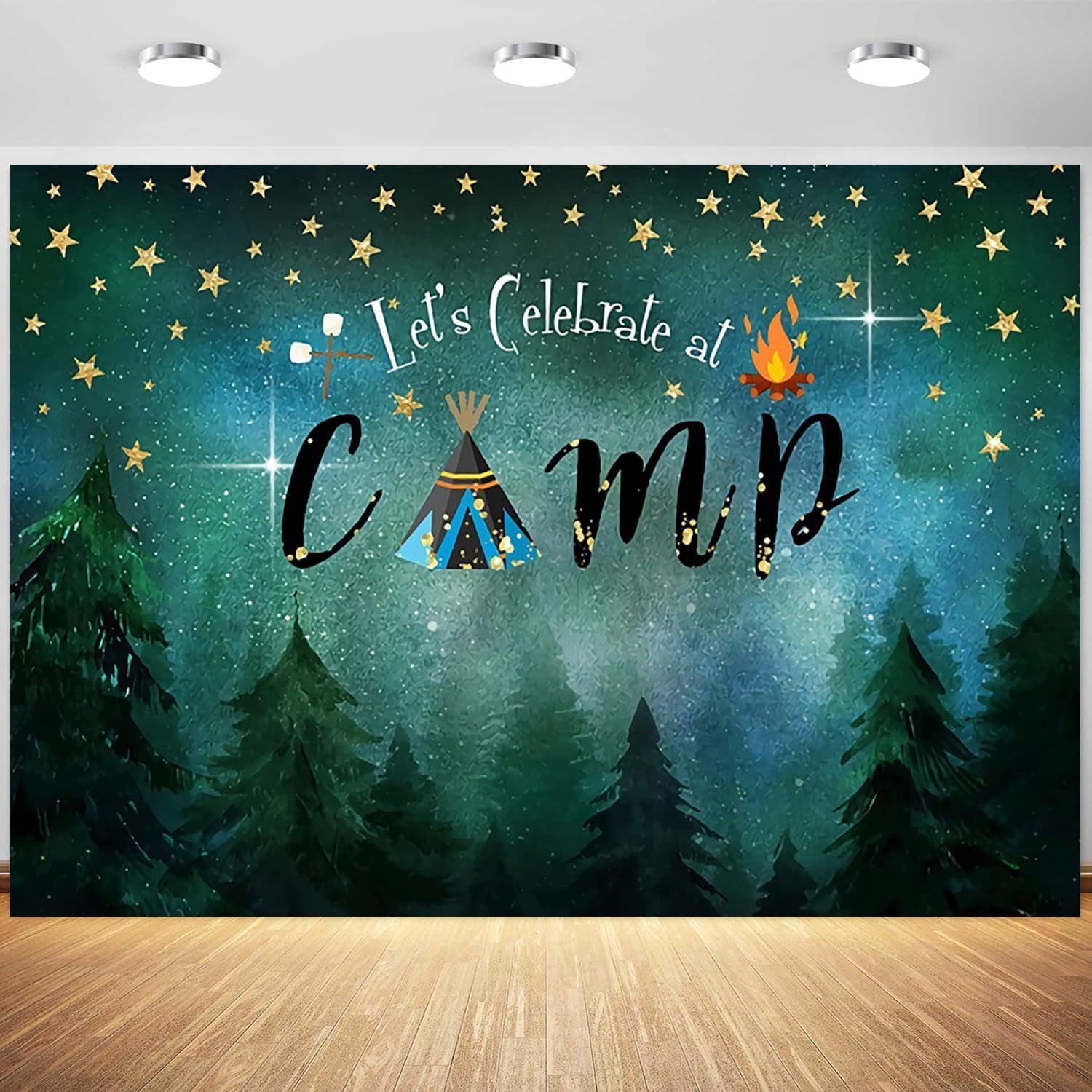Camping Backdrop Forest Scene Camping Photography Background Camping ...