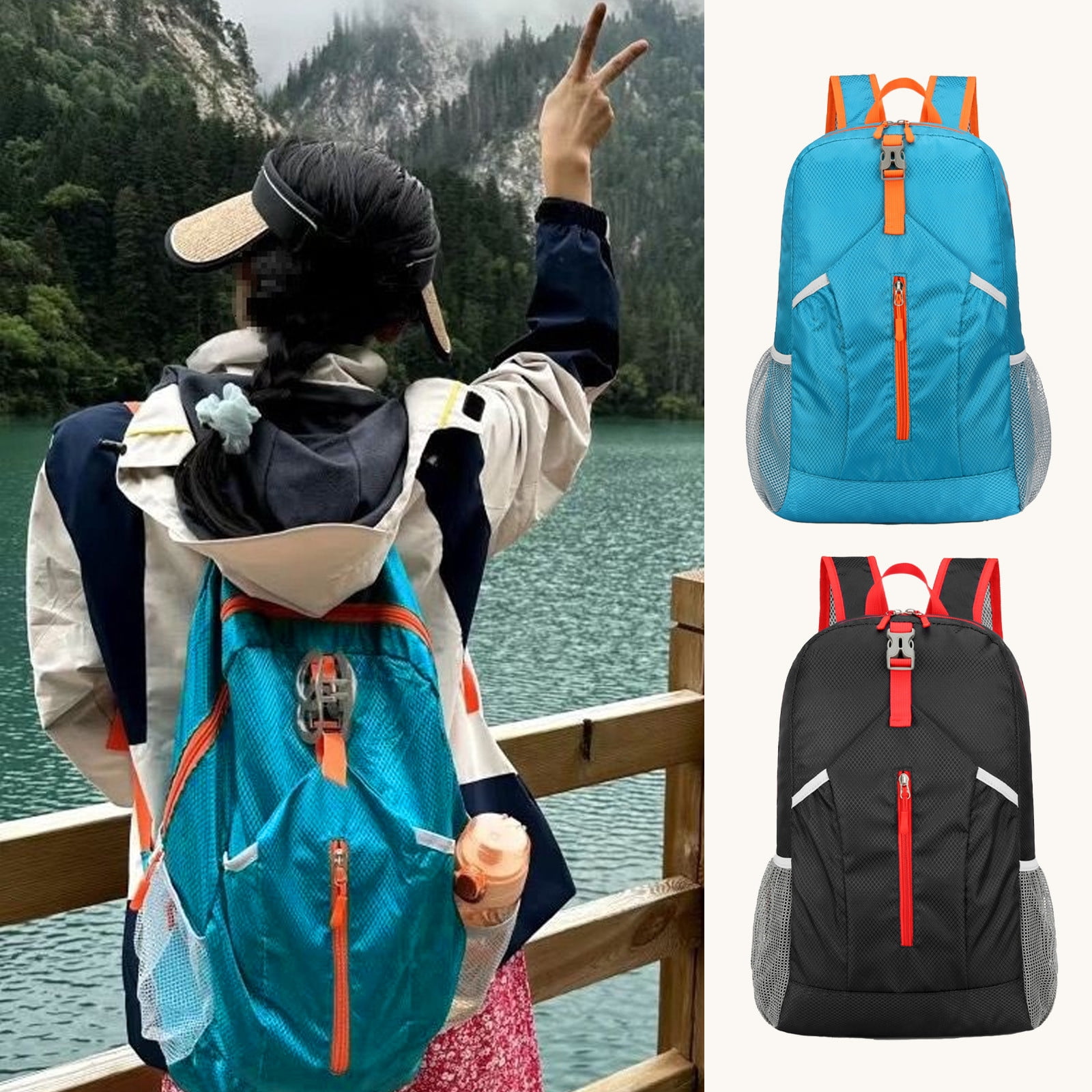 Camping Backpack, Lightweight Packable Daypack, Travel Backpack for ...