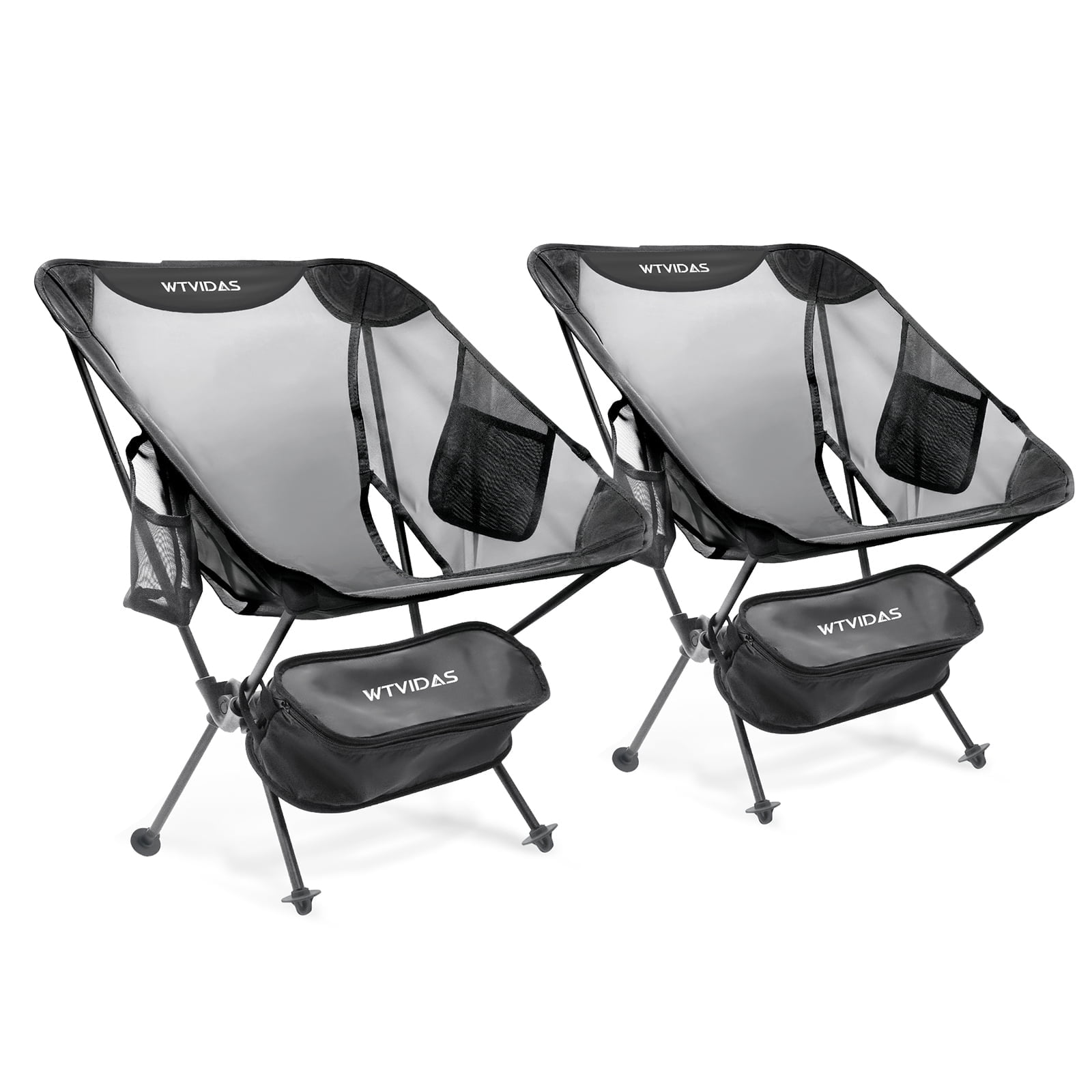 Camping Backpacking Chairs 2 Pack,Compact Beach Chairs,Full Breathable ...