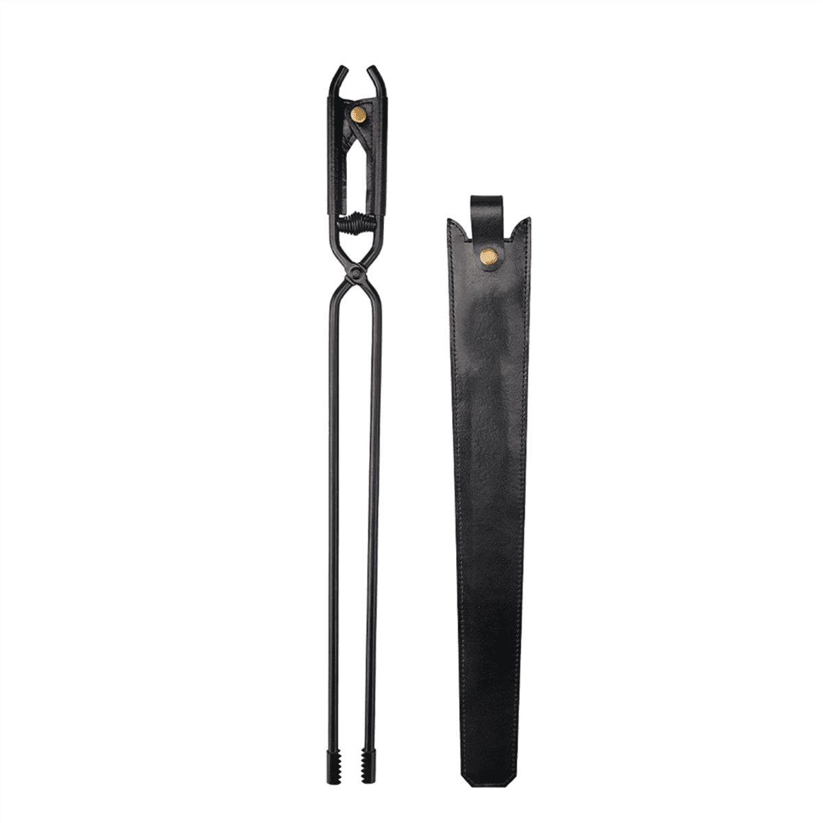 Camping Bonfire BBQ Anti Scalding Charcoal Tongs Portable Carbon Steel ...