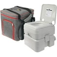 Camping Brothers Outdoor Portable Toilet with Carry Bag (5.3 Gallons ...