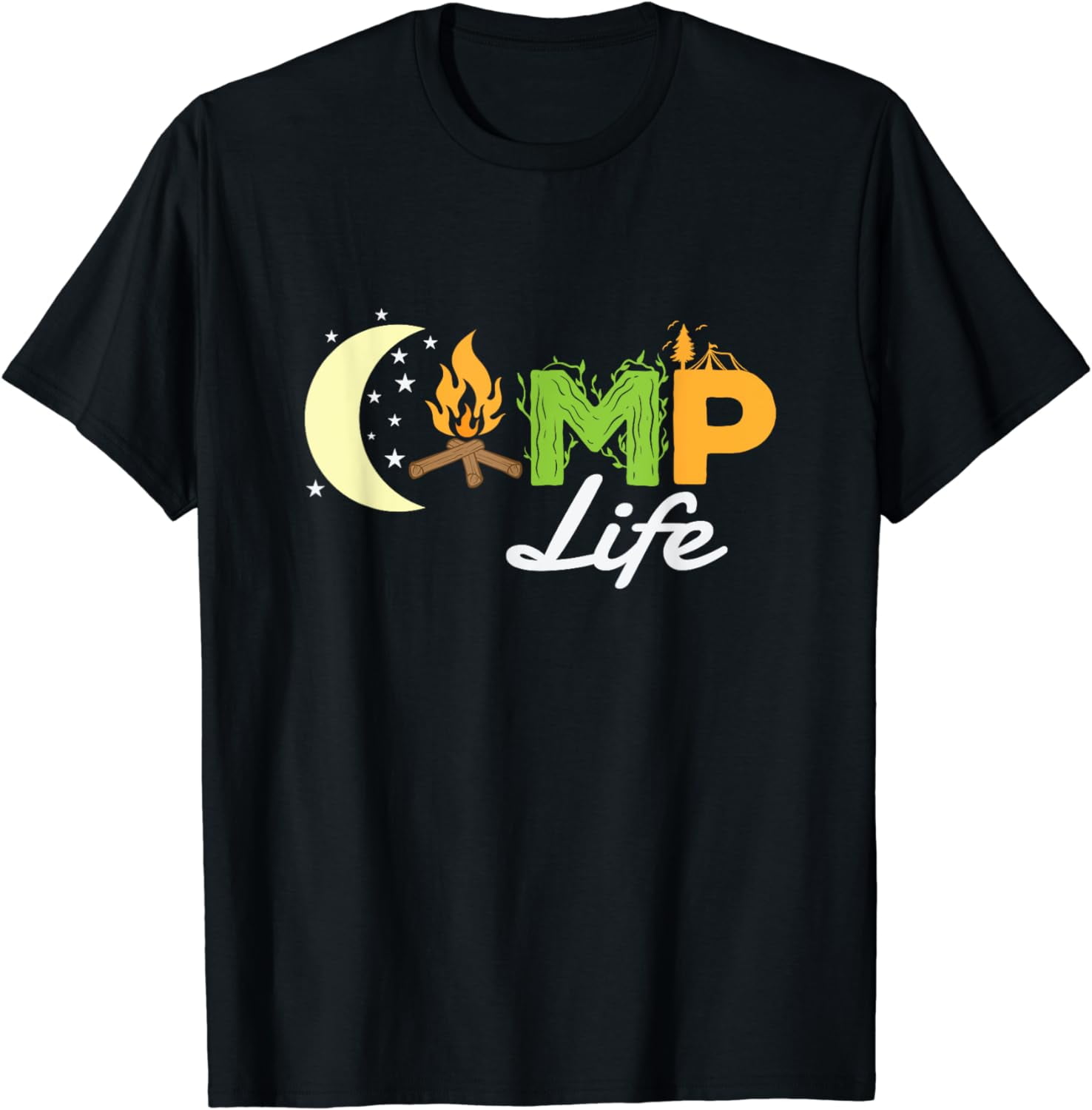 Camping "Camp Life" T-Shirt - Walmart.com