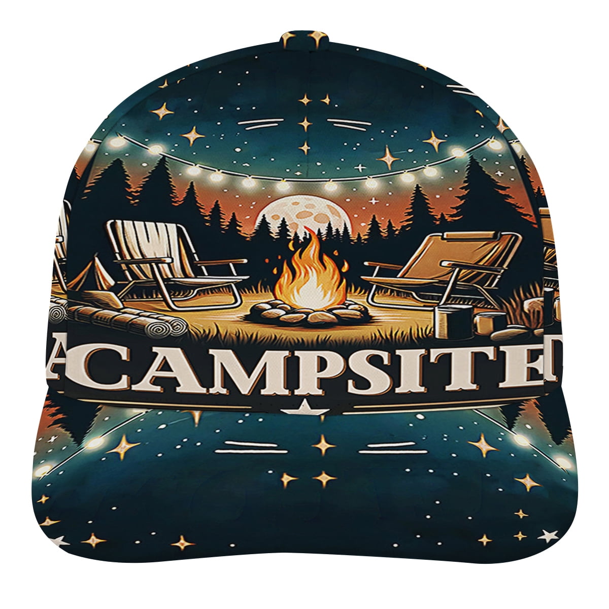 Camping Campsite baseball cap hat - Walmart.com