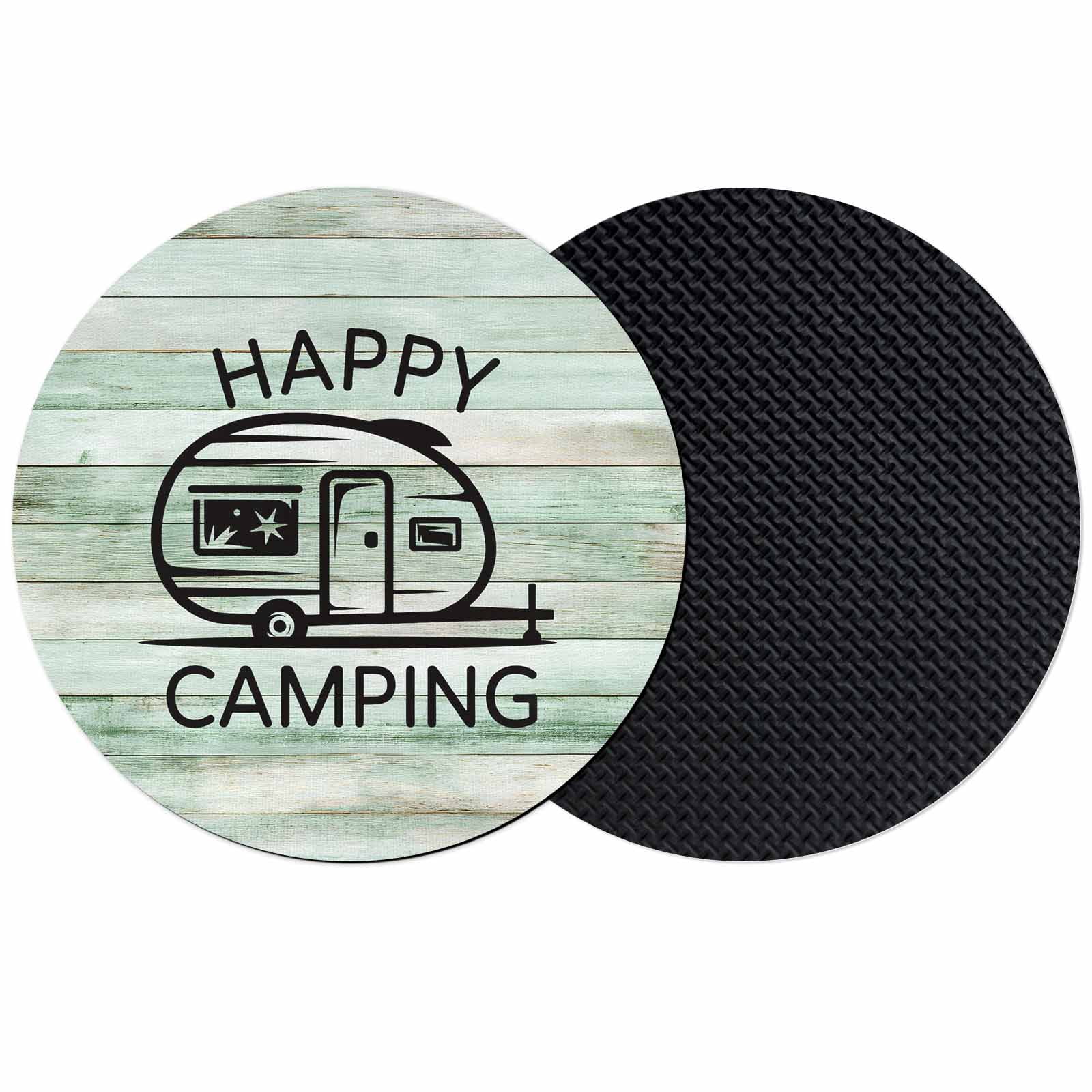 Camping Car Coasters Set of 2, Absorbent Coasters for Drinks, Farmhouse ...