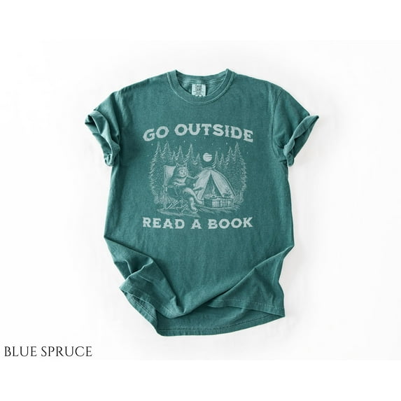 Camping Cat T-Shirt, 90s Y2K Retro Graphic Tee, Funny Shirt, Books ...