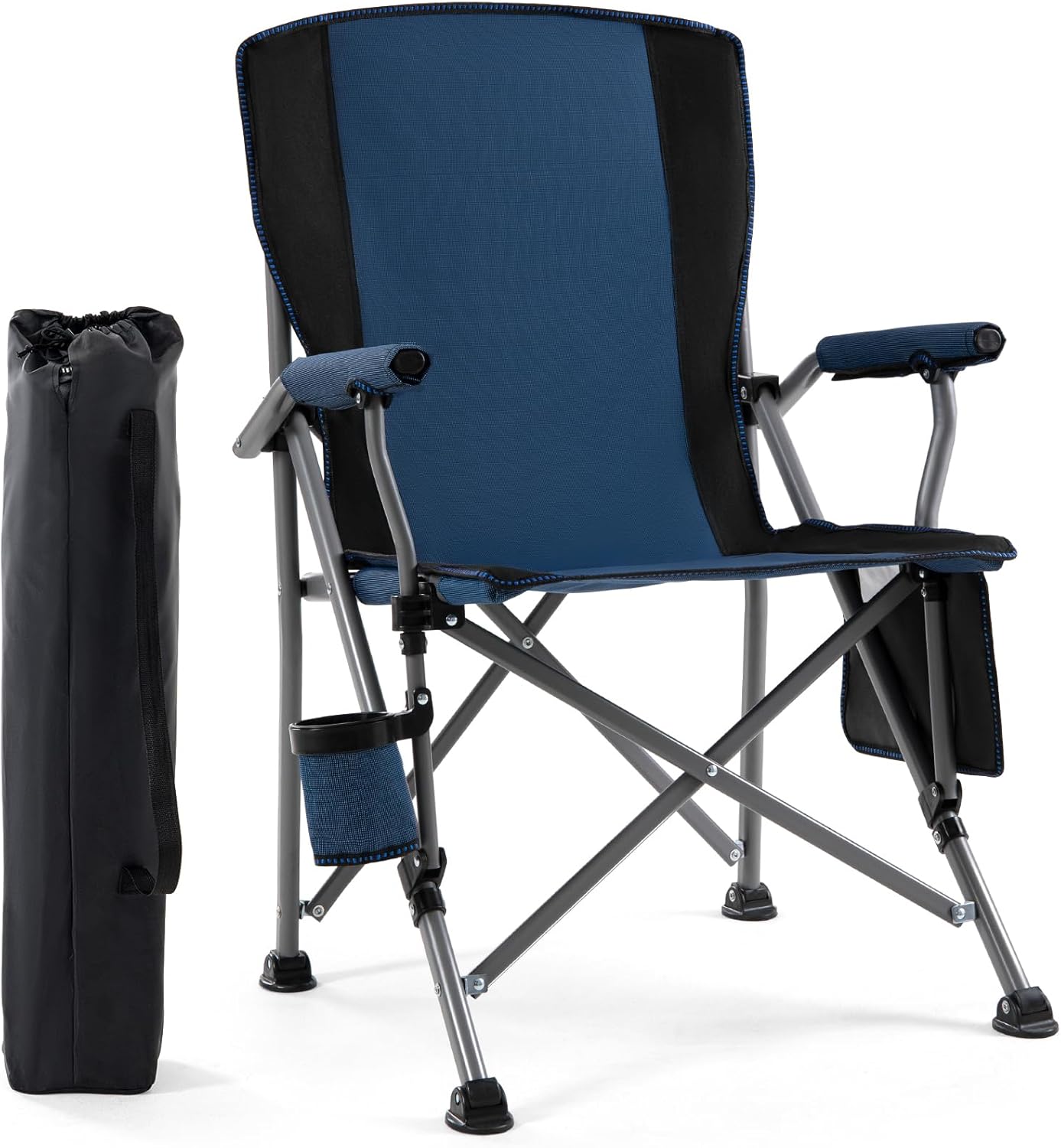 Camping Chair for Adults,Portable Folding Lawn Chair for Outside,Heavy ...