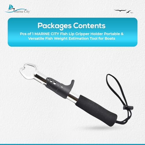 MARINE CITY Fish Lip Gripper Holder Portable & Versatile Fish Weight ...