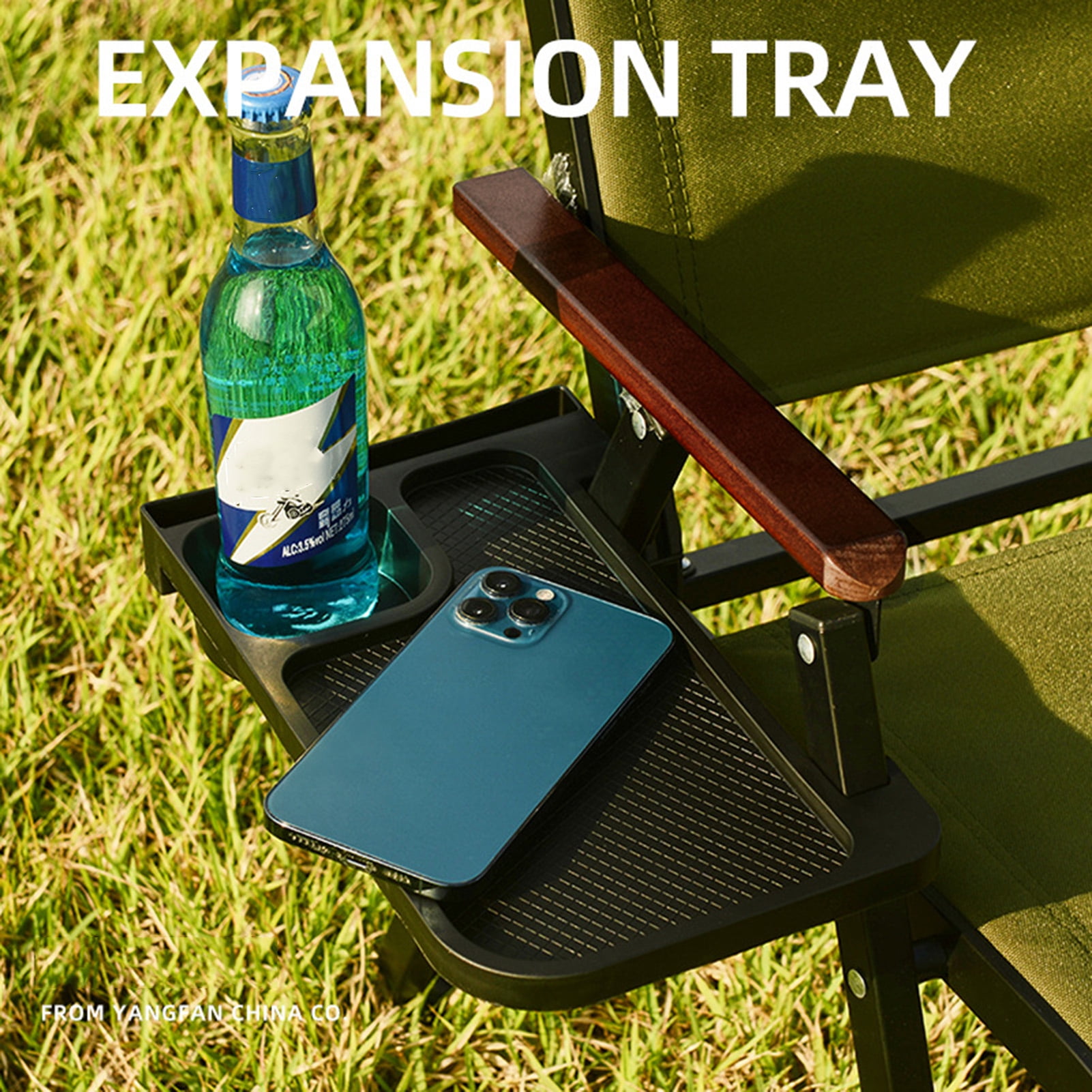 Camping Chair Shelf with Cup Holder Bunk Bed Bedside Nightstand Outdoor ...