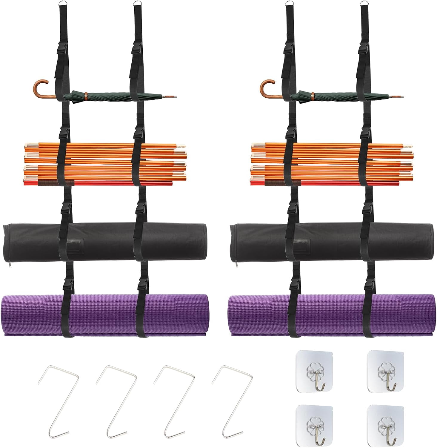 Camping Chair Storage for Garage, Rack, Mounted Organizer System with ...
