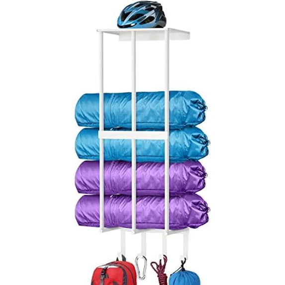 Camping Chair Wall Storage for Garage, Metal Camping Chair Storage Rack ...