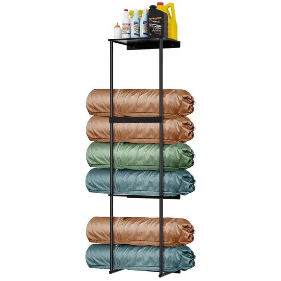 Camping Chair Wall Storage for Garage, Metal Camping Chair Storage Rack ...