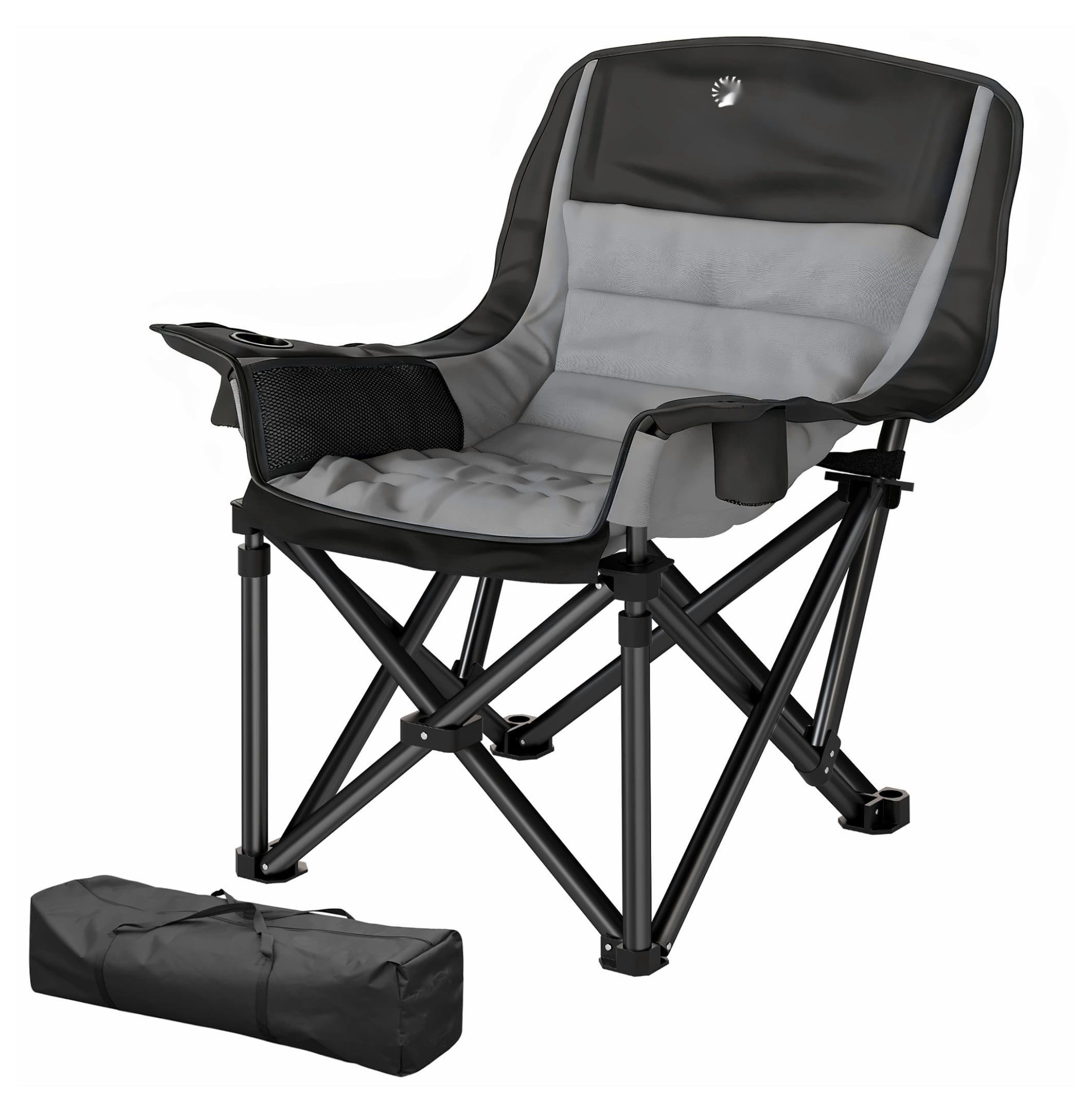 Camping Chair for Adults, Portable Folding Chair with Cup Holders ...