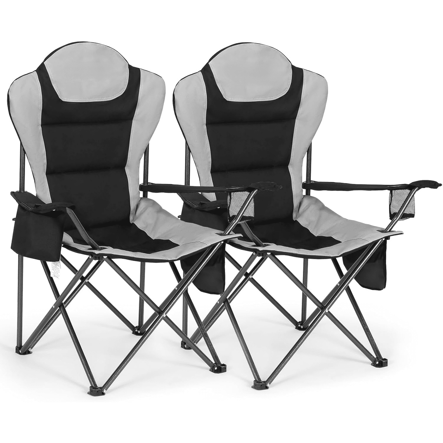 Camping Chairs 2 Pack, Camp Chair for Adults, Folding Chairs for ...