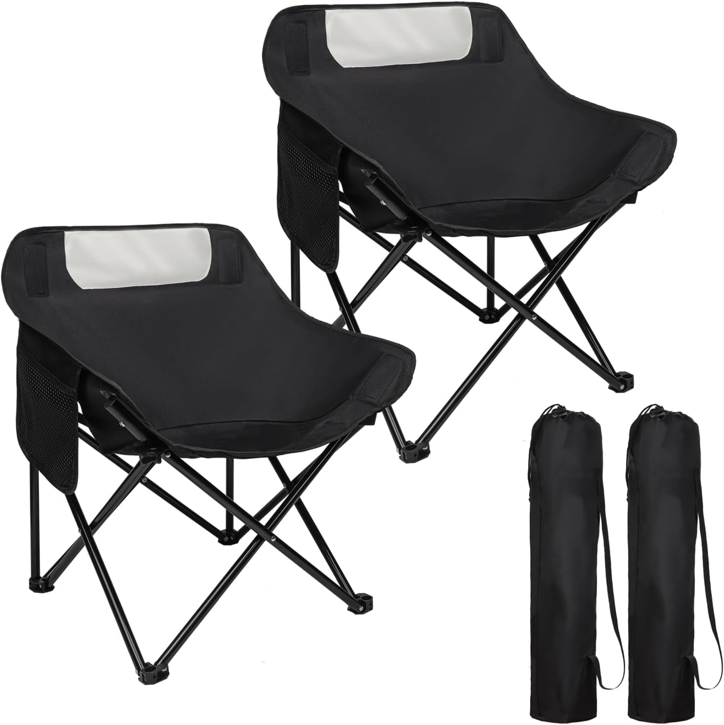 Camping Chairs 2 Pack Portable Folding Camp Chair Lightweight with ...