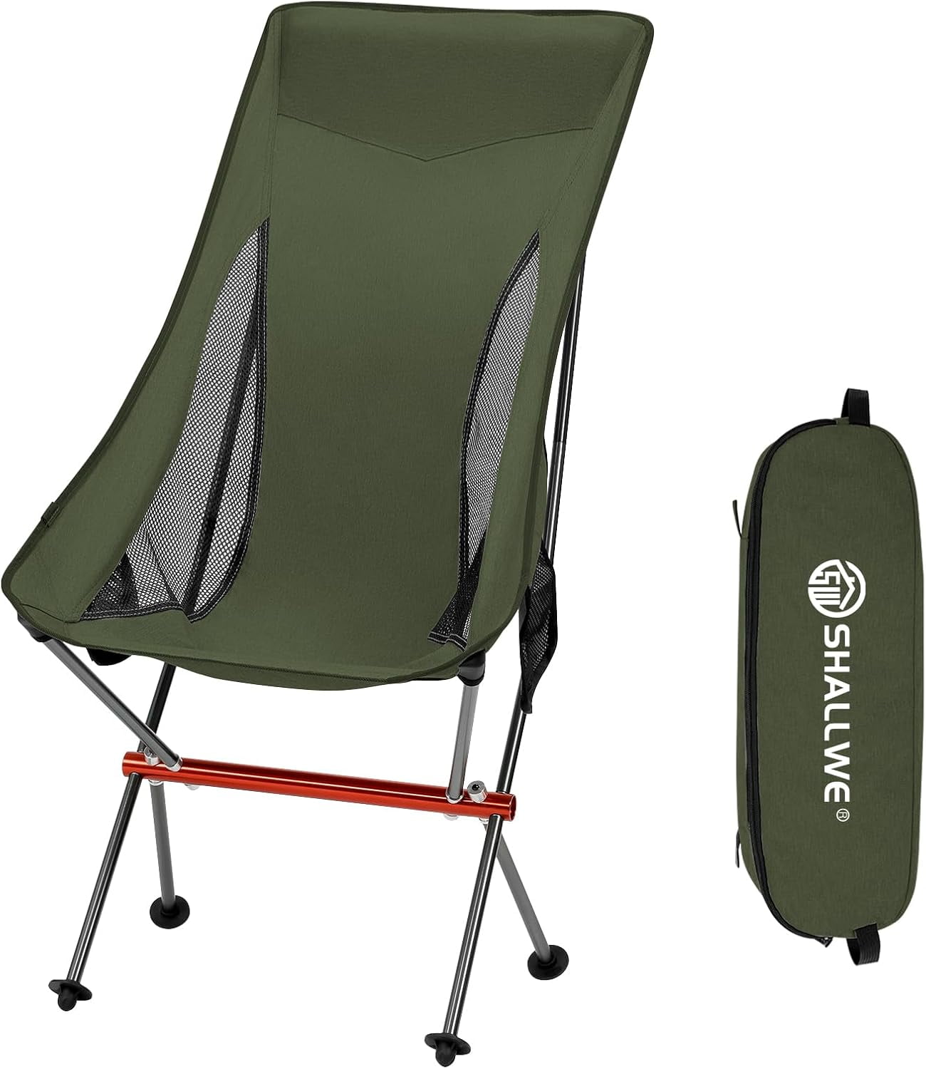 Camping Chairs, All Aluminum Frame Portable Folding Camp Chair for ...