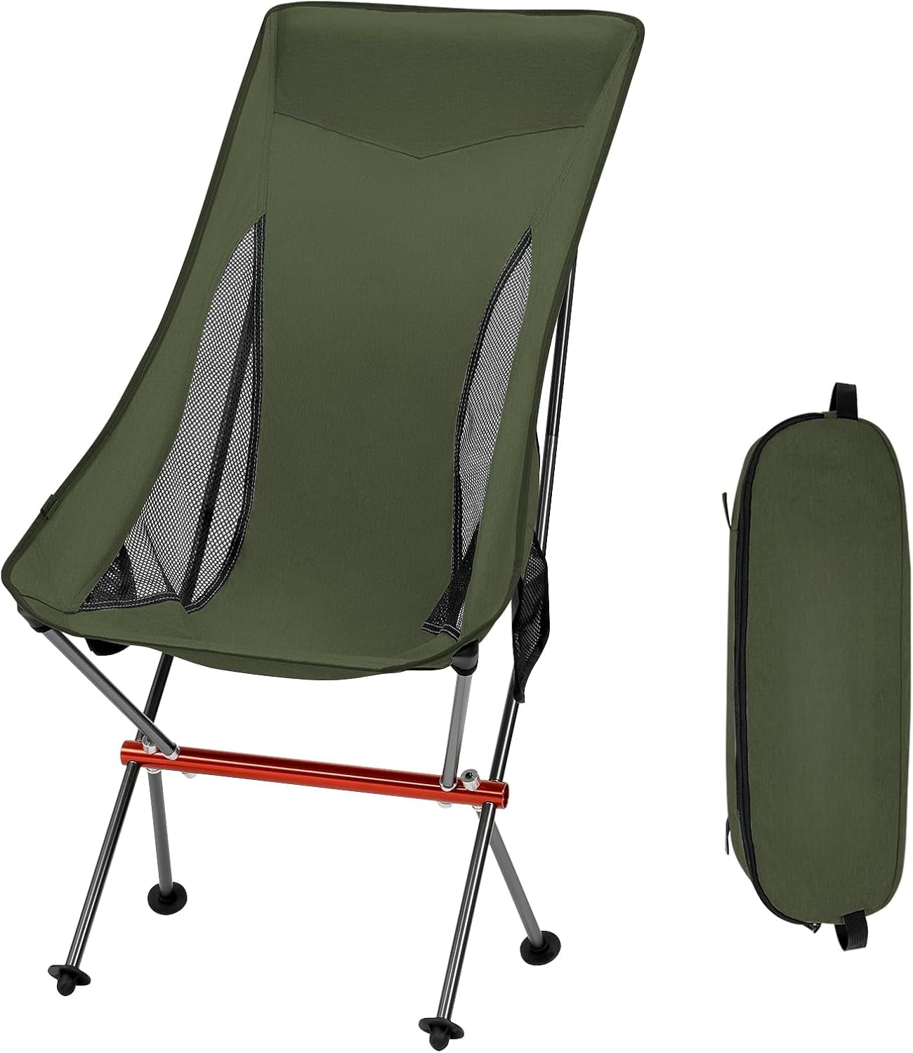 Camping Chairs, All Aluminum Frame Portable Folding Camp Chair for ...