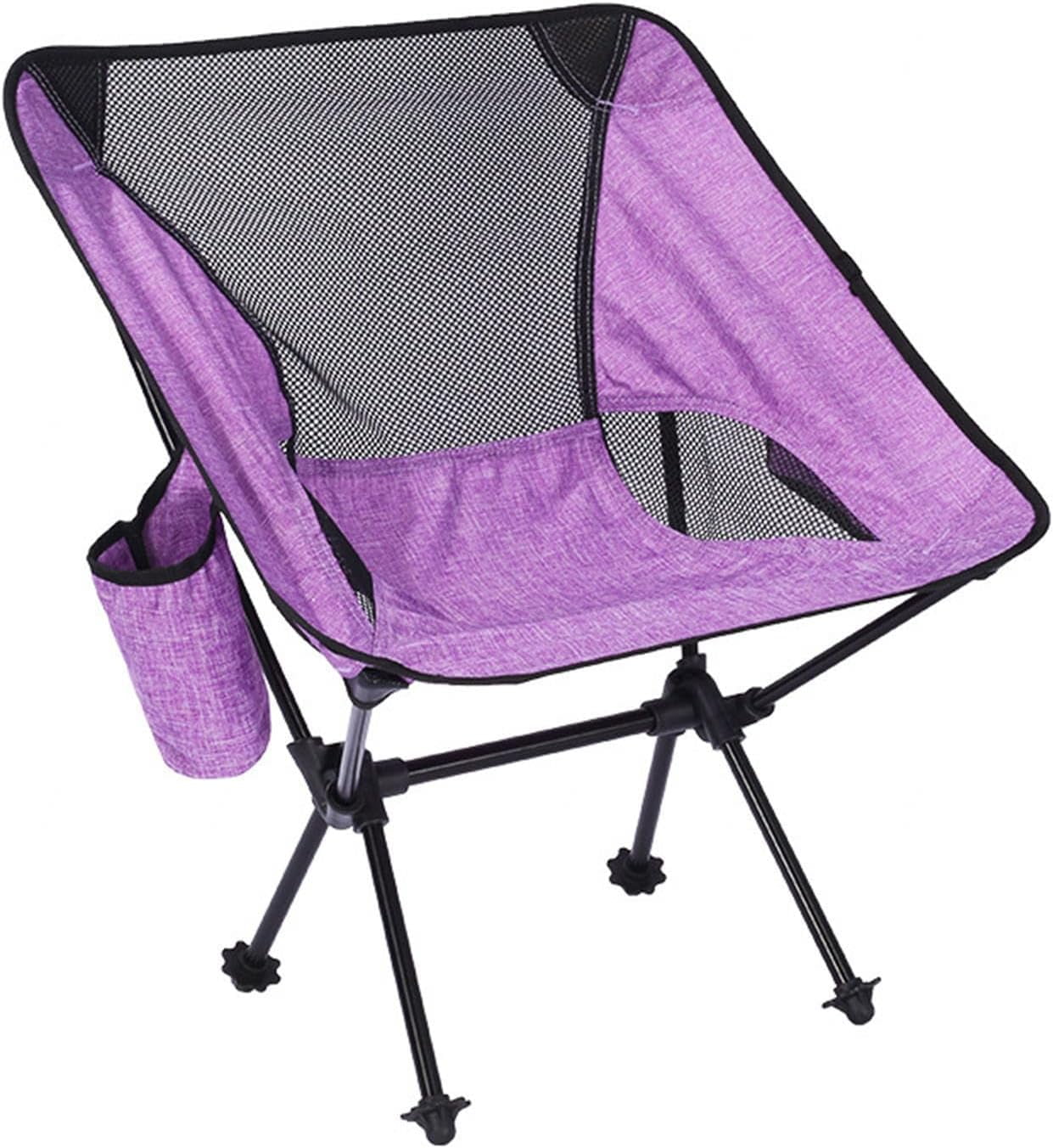 Camping Chairs, Compact Backpacking Chair Lawn Chair with Side Pockets ...