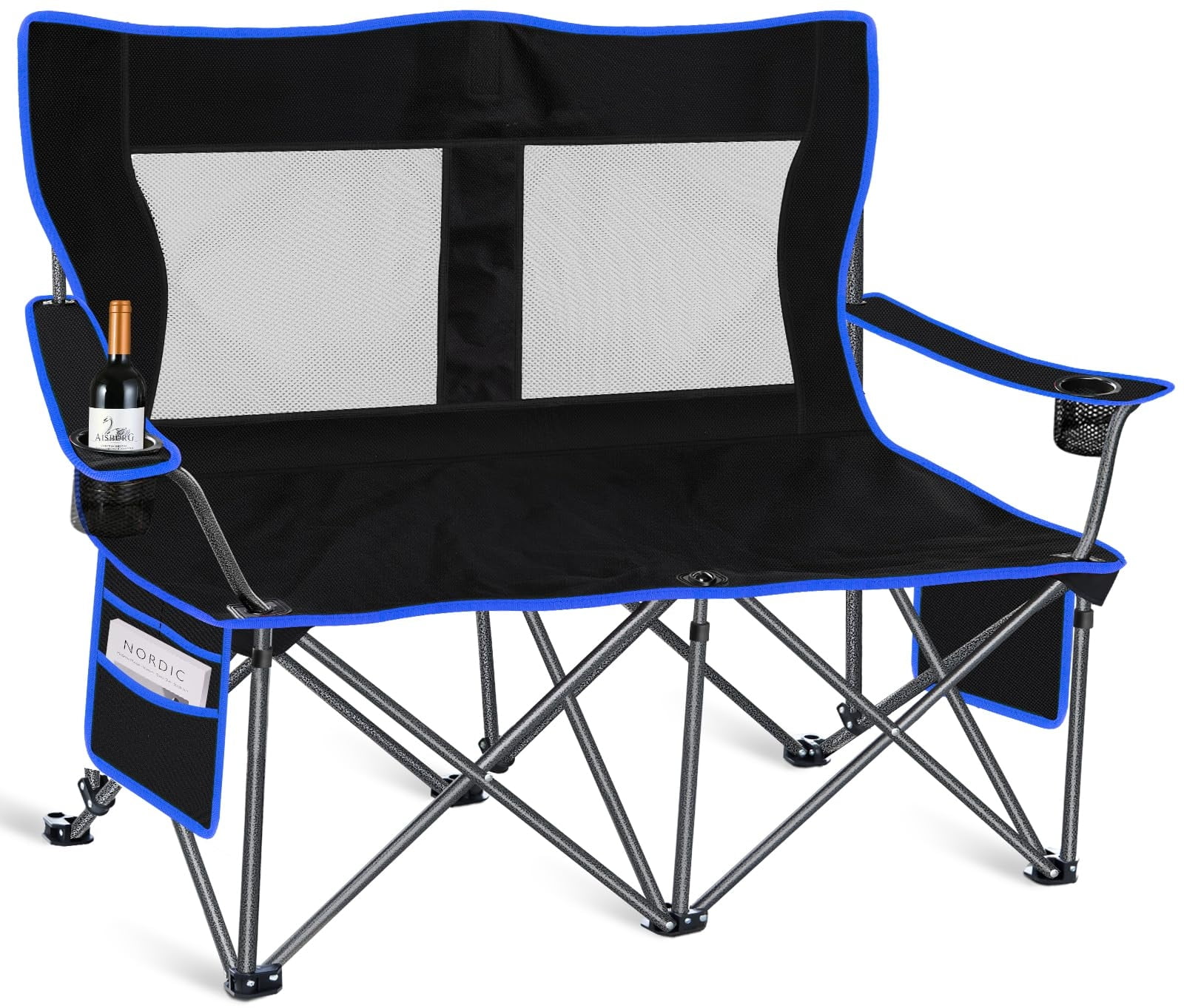 Camping Chairs Oversized Camping Chair Portable Lawn Chair Double ...