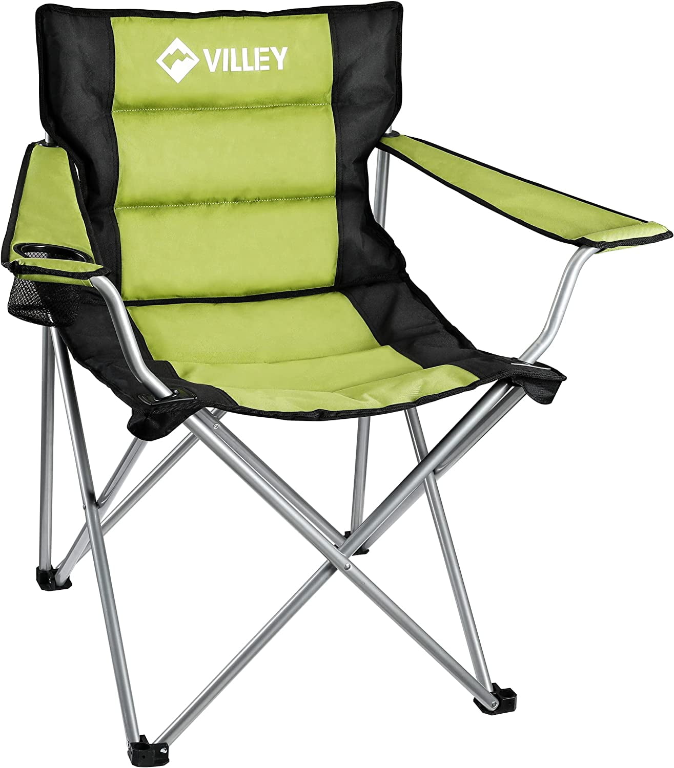 Camping Chairs, Padded Folding Chair, Outdoor Portable High Camp Chair ...