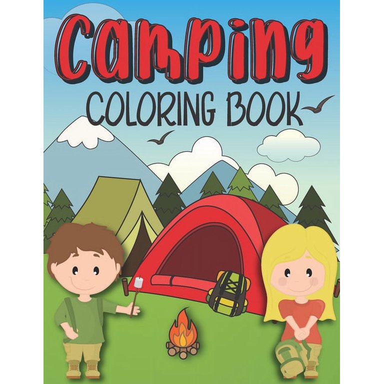 camping supplies coloring pages
