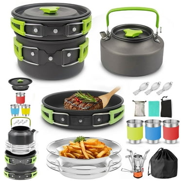 Miulika Camping Pot Boiling Pot Portable Cooking Pot Cooking Cookware ...