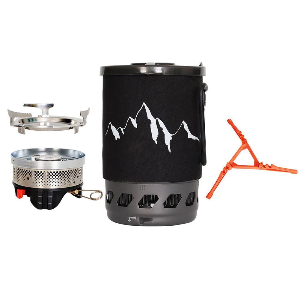 Camping Cooking System With Heat Exchanger Outdoor Burner Stove Tourist ...