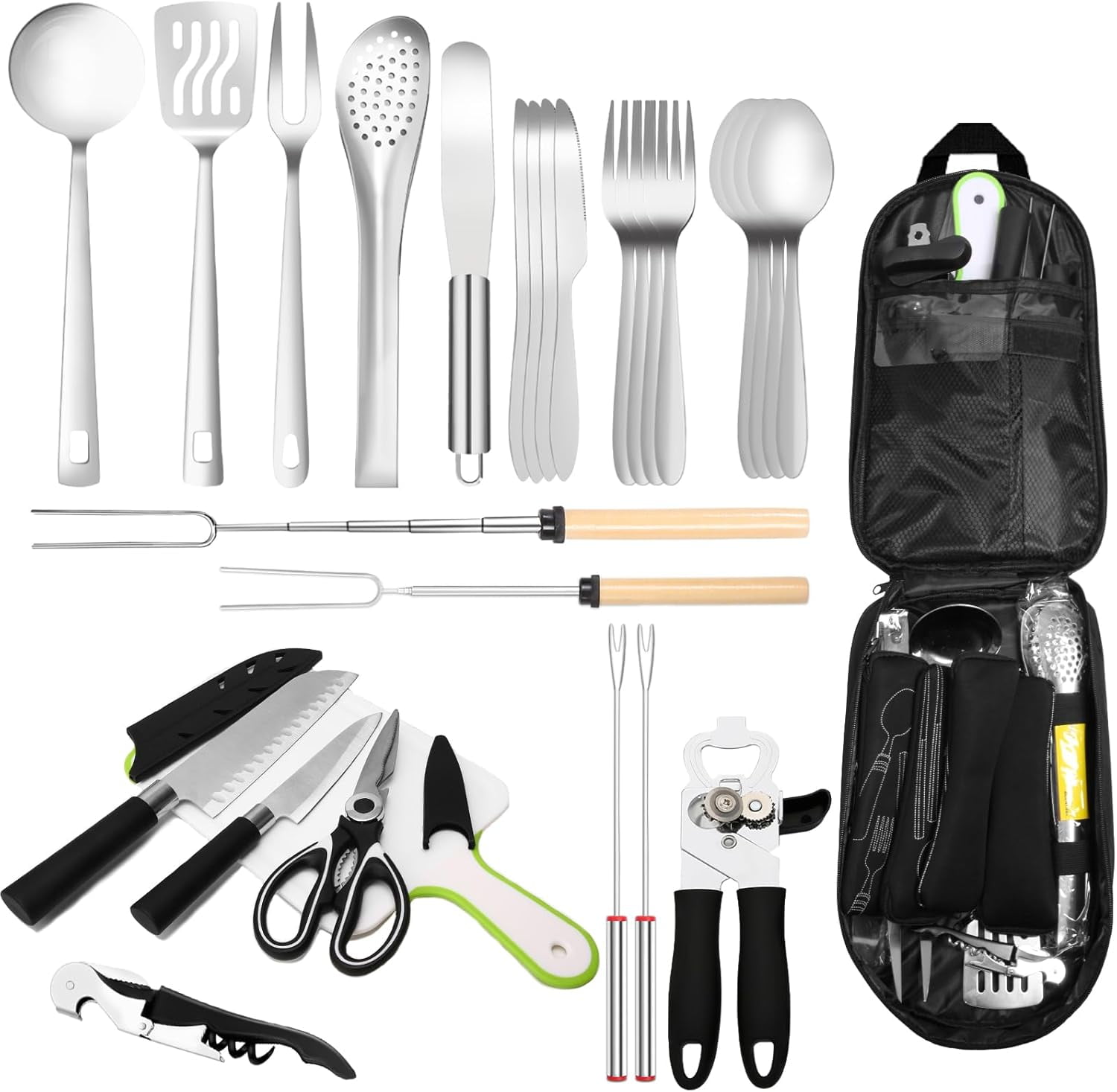 Camping Cooking Utensils Set - Camping Kitchen Equipment, Compact and ...