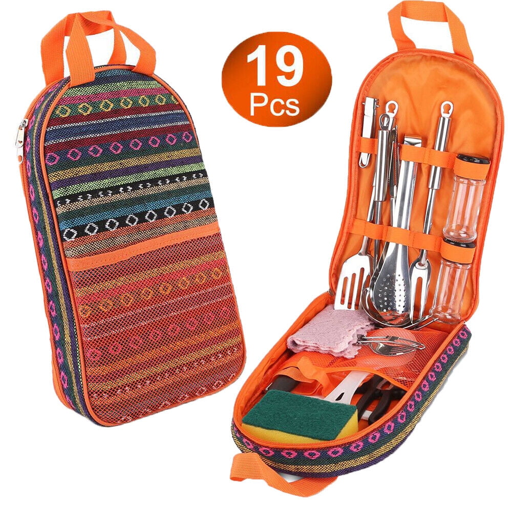Camping Cooking Utensils Set Kitchenware Cookware Equipment Out/Indoor ...