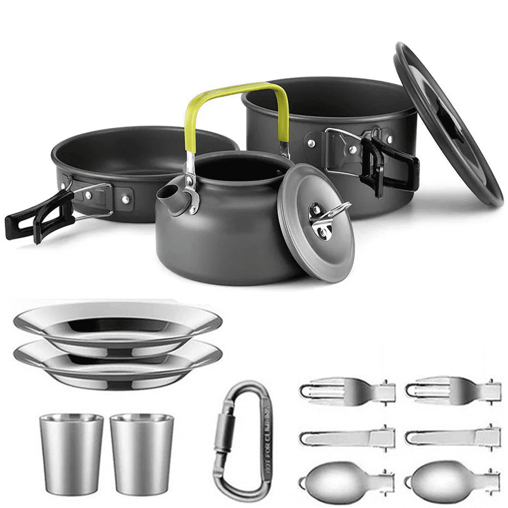 Camping Cooking set Camping Cookware Travel Tableware Outdoor Picnic ...
