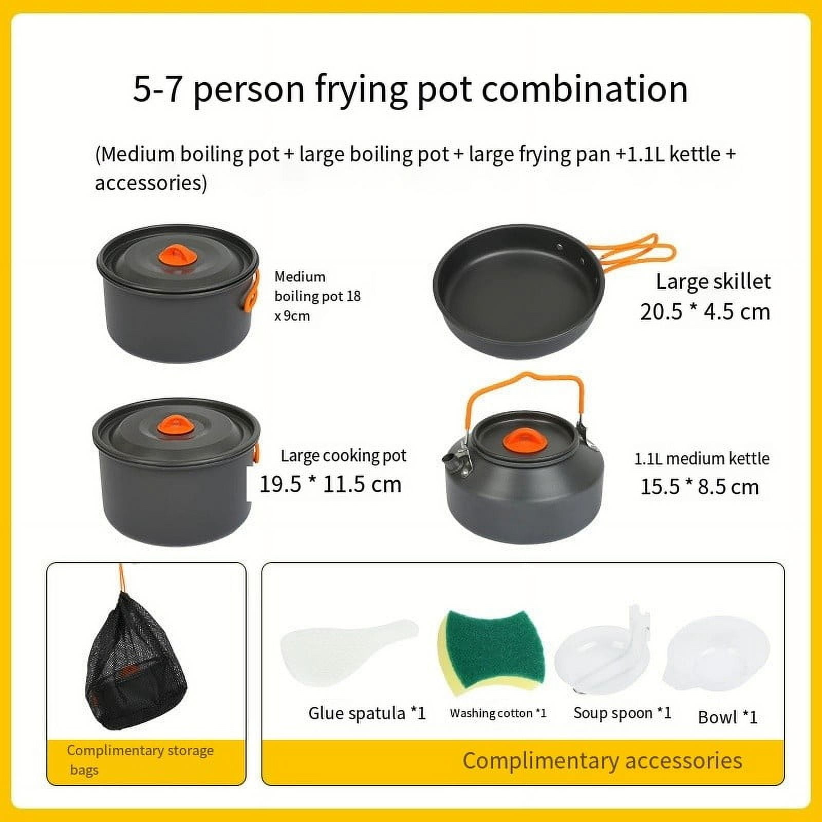 Camping Cookware Set: Lightweight, Nesting Pots for Outdoor Cooking ...