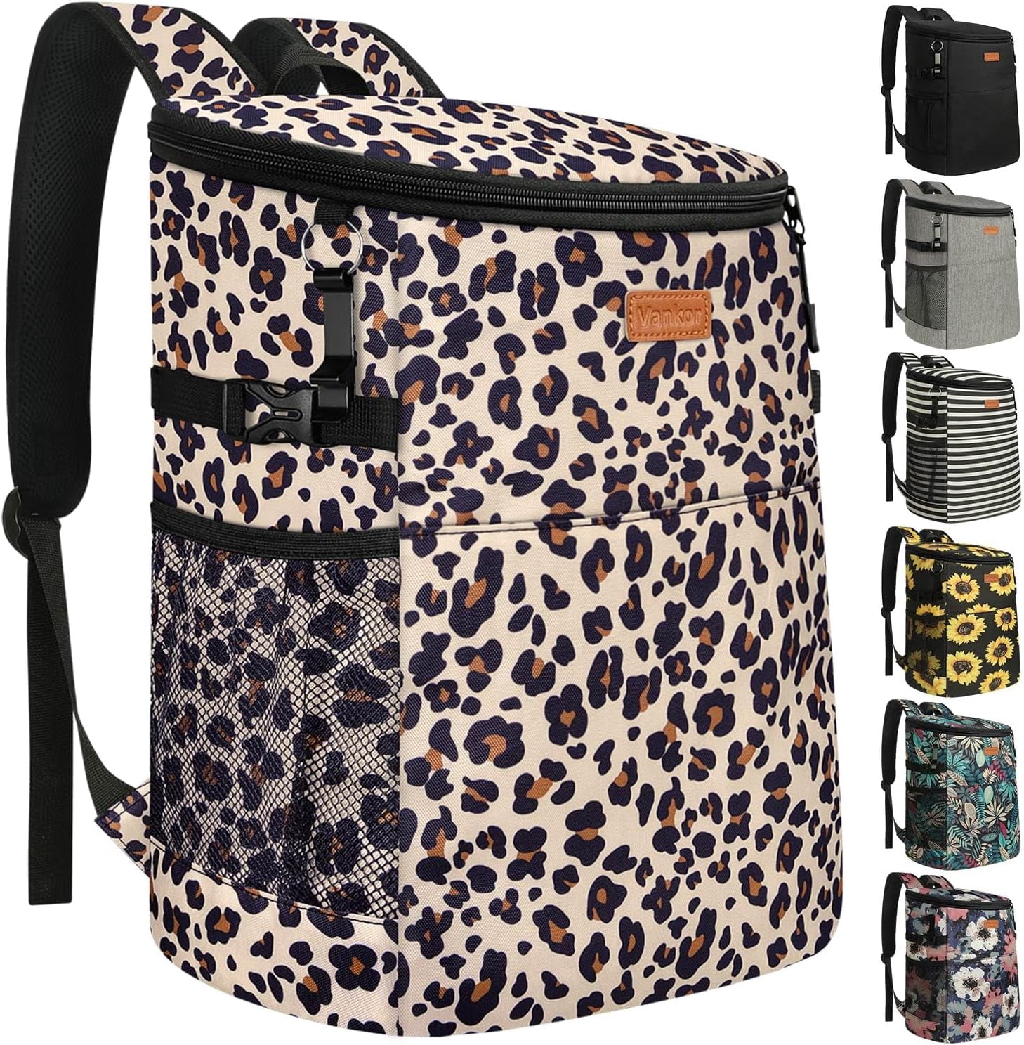 Camping Cooler Backpack 30 Cans, Soft Backpack Coolers Insulated Leak ...