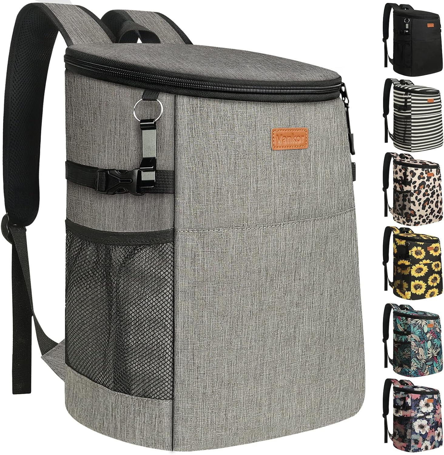 Camping Cooler Backpack 30 Cans, Soft Backpack Coolers Insulated Leak ...