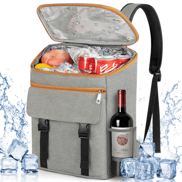 Cooler Backpack, 35 Cans Large Capacity Camping Cooler Bag, Insulated ...