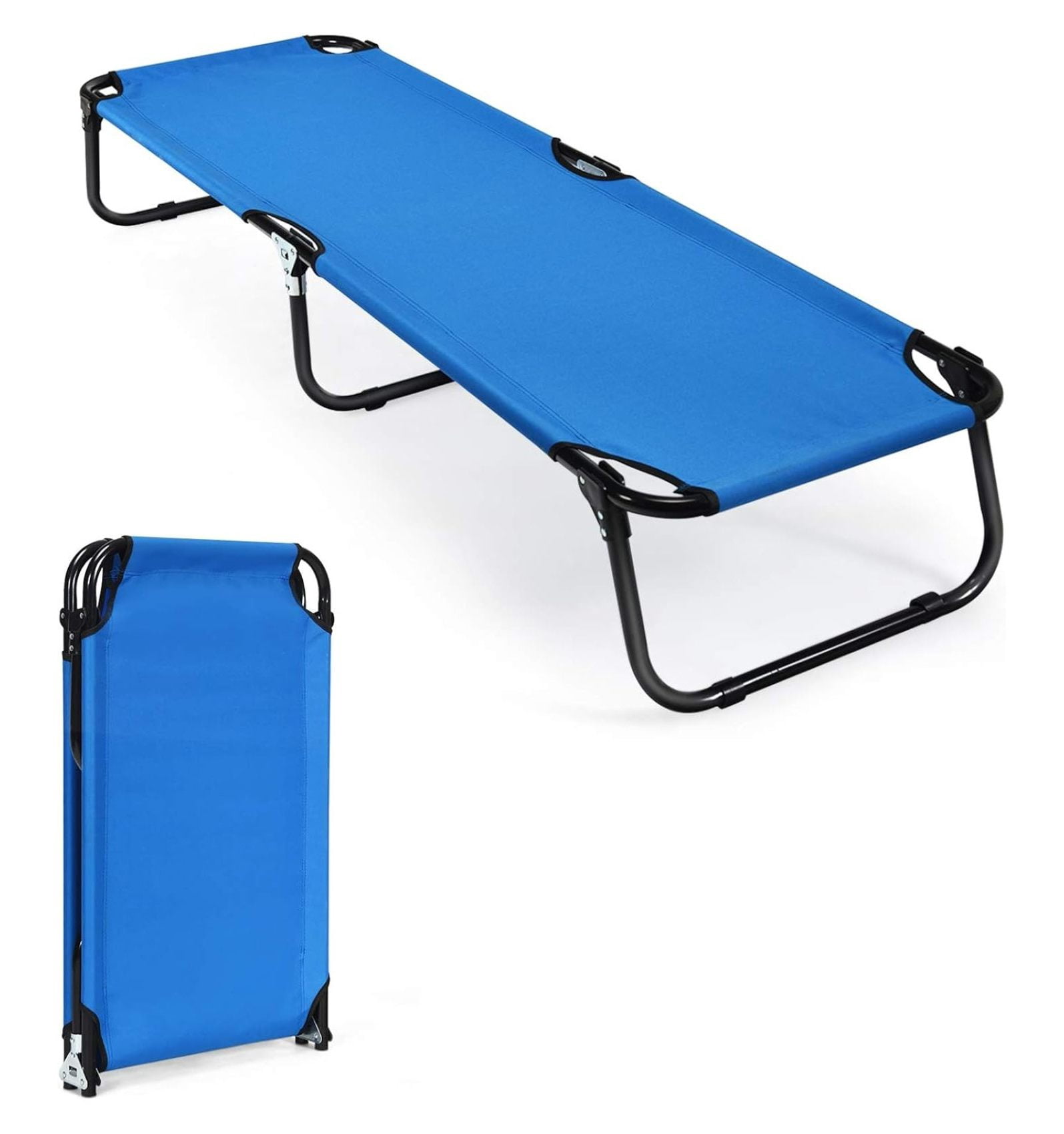 Camping Cot, 330 LBS Folding Cot for Sleeping, Easy Set Up Cot Bed for ...