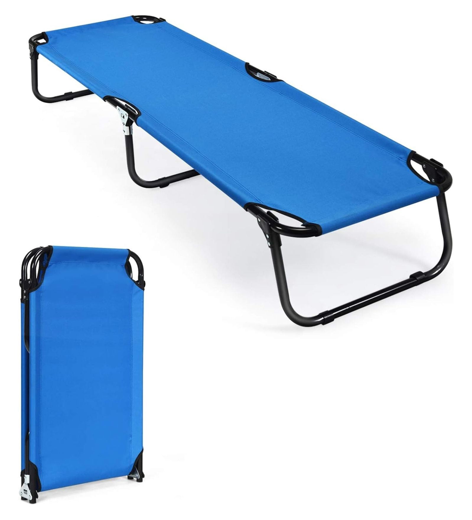 Camping Cot, 330 LBS Folding Cot for Sleeping, Easy Set Up Cot Bed for ...