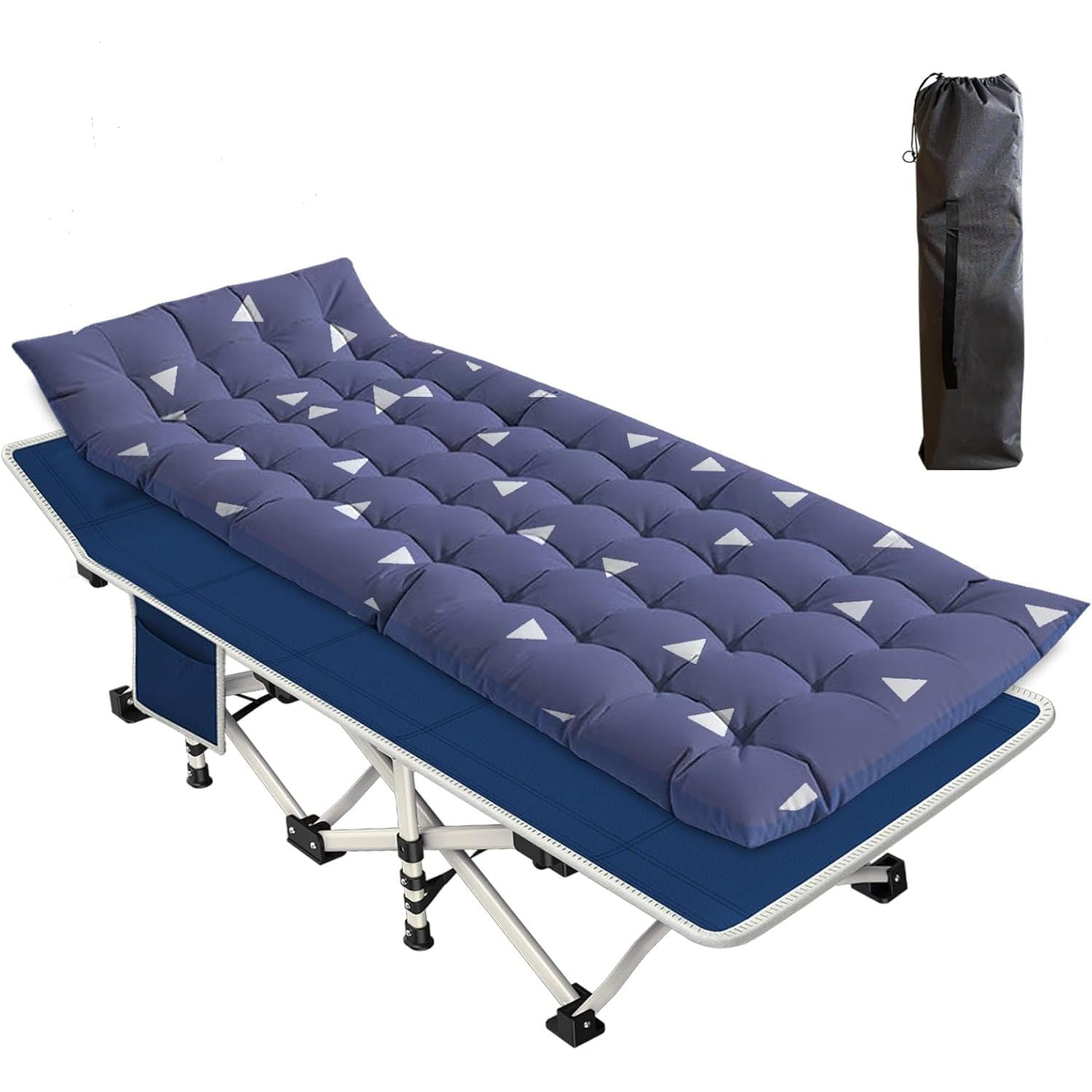 Camping Cot with Comfortable Mattress Cots for Sleeping Folding Cot ...