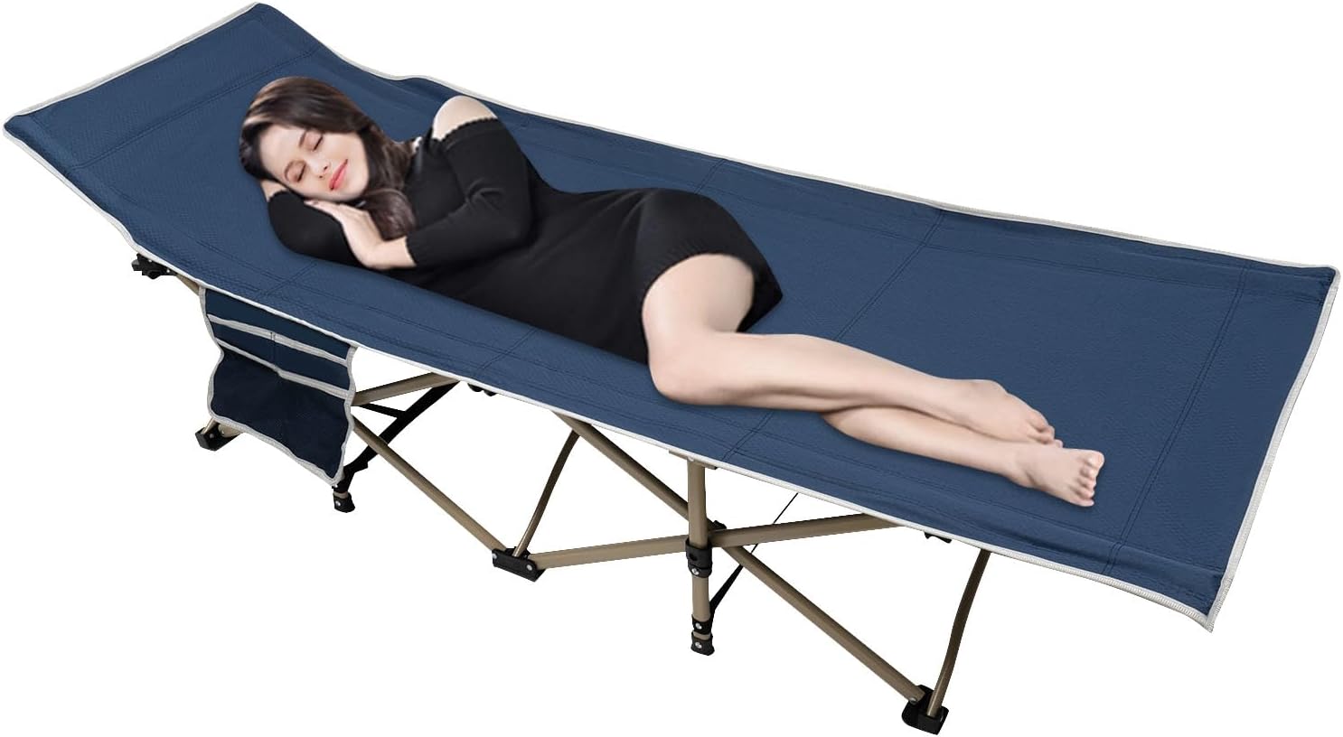 Camping Cot, Portable Foldable Outdoor Bed for Adults Kids, Outdoor ...