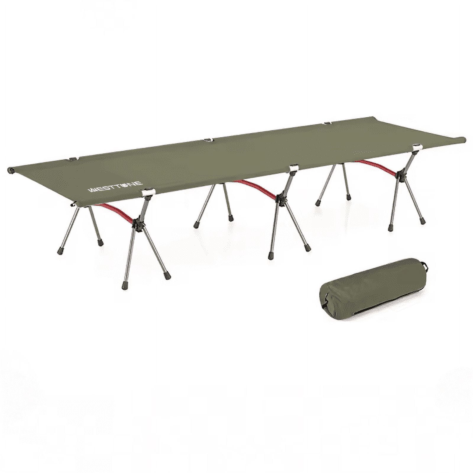 Camping Cot Portable Folding Bed Ultralight Aluminum Alloy Sleeping Cot ...